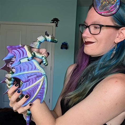 D Printable Flexi Dragon Finger Arm Puppet By Kirsten M