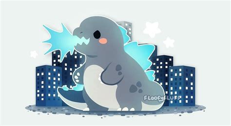 Cute Godzilla Drawing