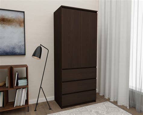 Шкаф для одежды и вещей Mebelproff Р 3 шкаф распашной с выдвижными ящиками в спальню гостиную