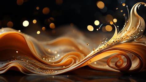 Premium Ai Image Elegant Gold Wallpaper Background