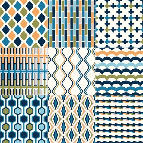 Seamless Abstract Geometric Background Stock Vector Illustration Of Modern Element 53487003