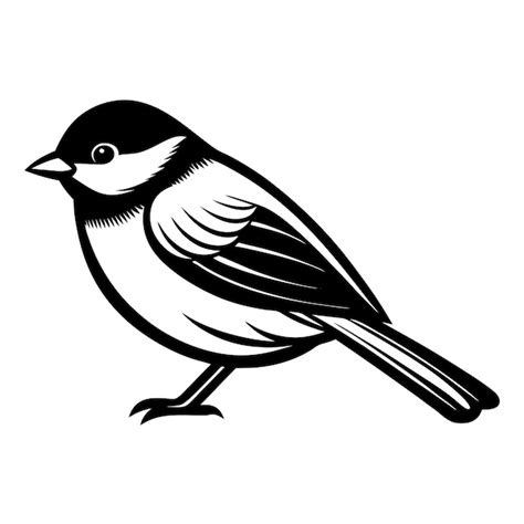Chickadee Bird Logo Icon Vector Design Premium Ai Generated Vector