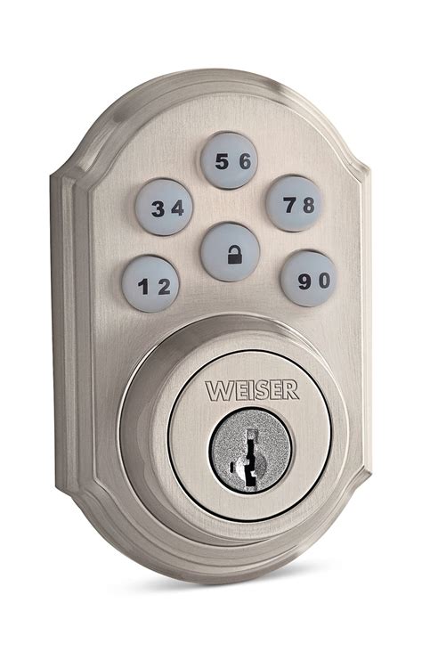 Weiser Smartcode Electronic Keypad Deadbolt Door Lock Satin Nickel