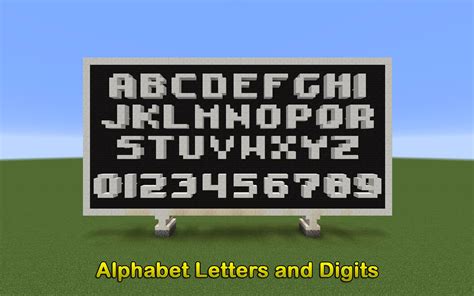 Minecraft Letters 3x3