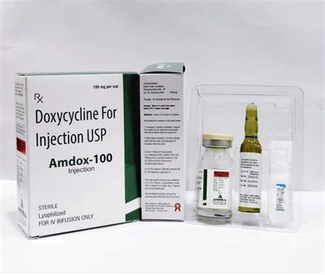 Doxycycline 100mg Injection Usp Amdox 100 Ascorbic Acid Vitamin C At Rs 560 Vial Doxy