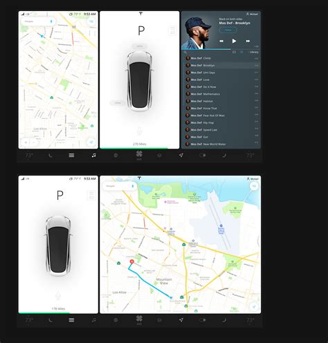 Tesla Model 3 User Interface Behance