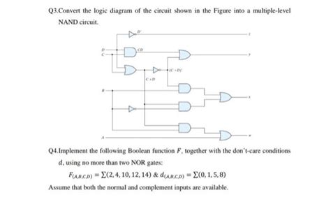 Solved Q Convert The Logic Diagram Of The Circuit Shown In Chegg