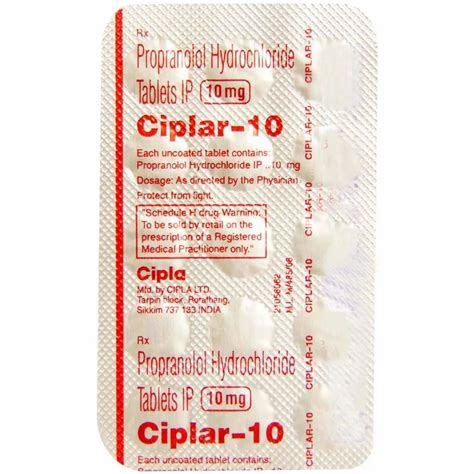 Propranolol 10 Mg Tablets At ₹ 80 Stripe In Nagpur Id 2850312634391