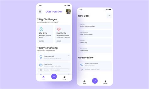 Life Goals App Figma