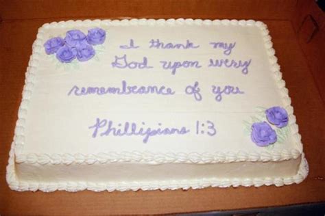 Scripture Sheet Cake
