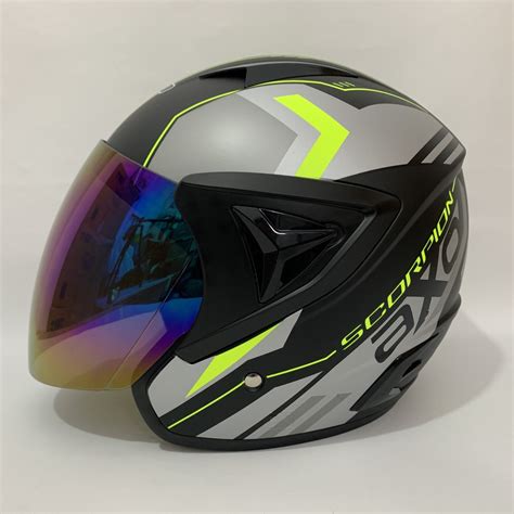 Jual Helm Jp 13 Axo Kuning Silver Doff Sni Dewasa Bxp Shopee Indonesia