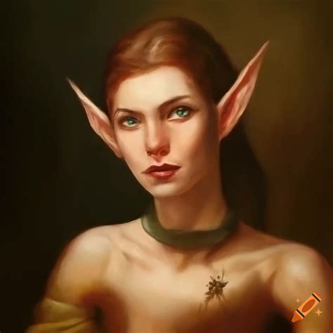 Vintage Portrait Of An Elf On Craiyon