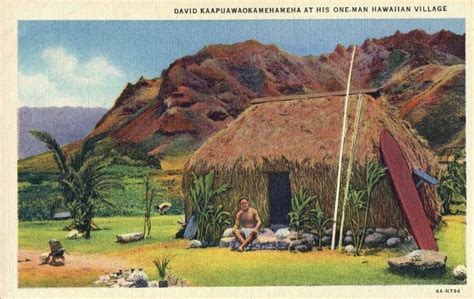 Postcard Of First Hawaiian Villager 1852 Vintage Hawaii Scenic Hawaiian History