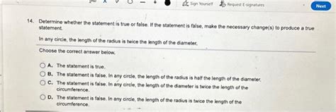 Solved 4 Determine Whether The Statement Is True Or False