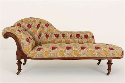 Victorian Chaise Longue Settee Couch 1870 In Antique Chaise Lounges