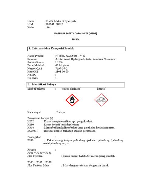 Material Data Shet Pdf