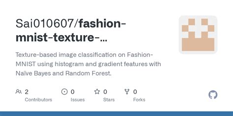 Github Sai010607fashion Mnist Texture Classification Texture Based