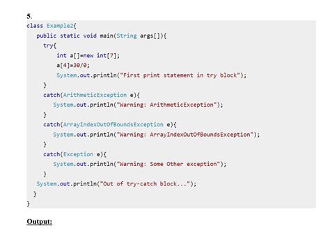solved 5 class example2 { public static void main string