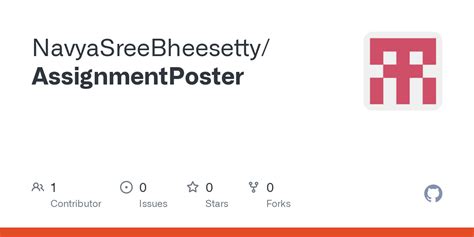 Github Navyasreebheesetty Assignmentposter