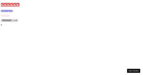 react codesandbox
