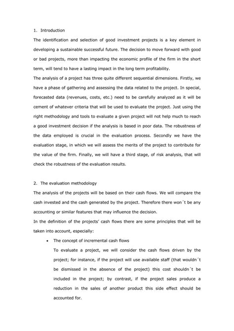 How To Create A Project Analysis Free Templates