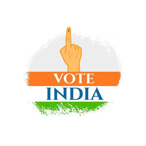 Free Vector India Voting Day Background For Social Campaign