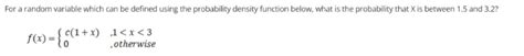 Solved For A Random Variable Which Can Be Defined Using The Chegg