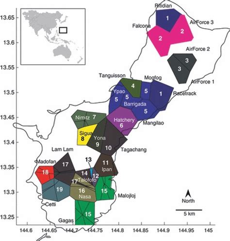 Genetic Subdivision Among Localities Based On Bayesian Clustering Using