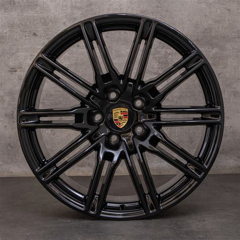 Oem Porsche Cayenne 958 Rims 21 Inch 7p5601025bf Black Gloss New