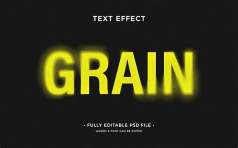 Premium PSD Grainy Diffusion Text Effect