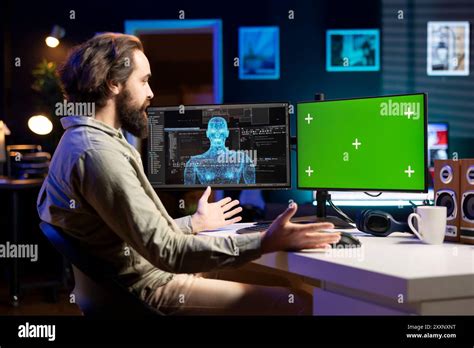 Software Developer Unable To Believe Eyes After Seeing AI Gaining Humanoid Form On Green Screen