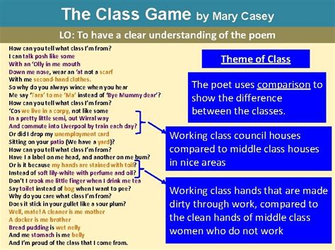 The Class Game By Mary Casey Lo To