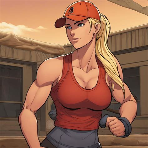 Rule 34 1girls Abs Ai Generated Annabeth Chase Blonde Hair Cap Gray
