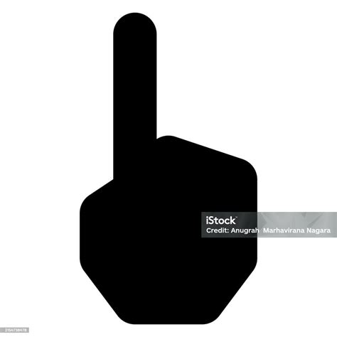 index finger cursor icon hand pointer icon stock illustration