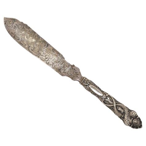 Antique Sterling Silver Cake Knife 40 For Sale On 1stdibs