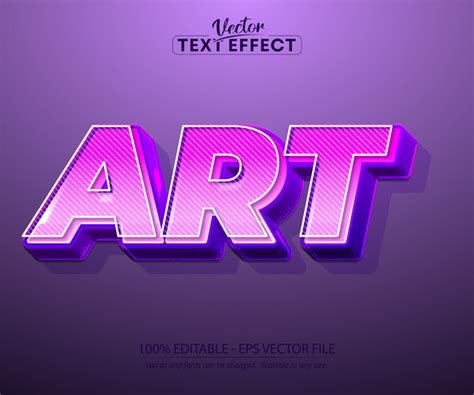 Artstation Art Text Effect Editable Comic And Cartoon Text Style