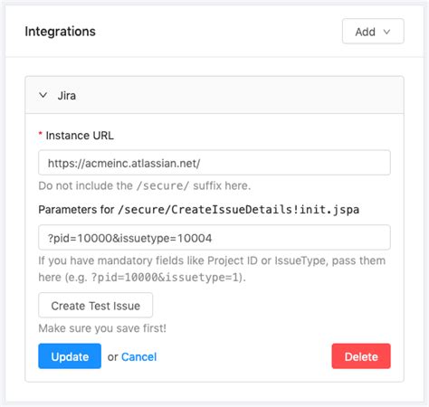 Setting Up Jira Server Integration Memfault Docs