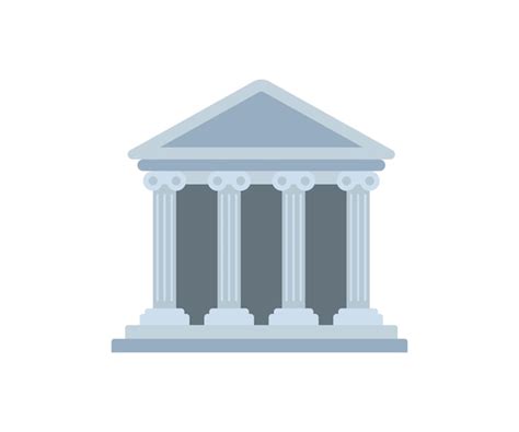 premium vector old column building vector isolated icon old column