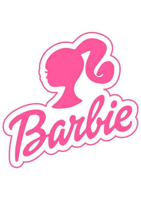 Barbie Rosa Logo Marca Ilustração Ideal Para Decoração Infantil Png