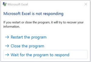 Excel Not Responding Ways To Fix It