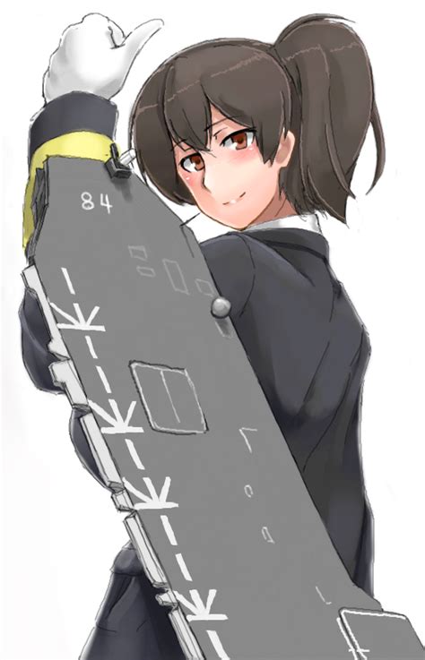 Kaga And Js Kaga Kantai Collection Drawn By Saizu Nitou Gunsou Danbooru