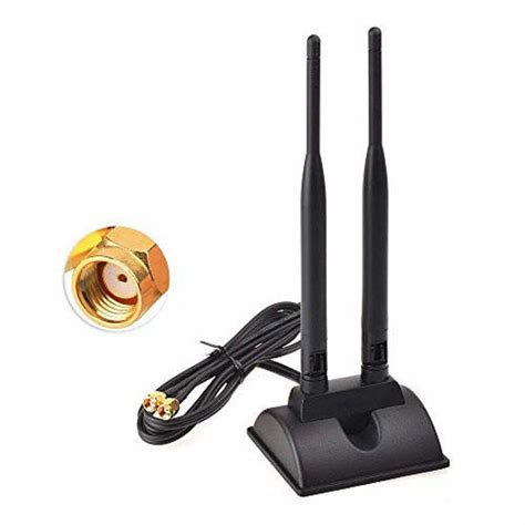 Getuscart Eightwood Dual Wifi Antenna With Rp Sma Male Connector Ghz Ghz Dual Band Antenna