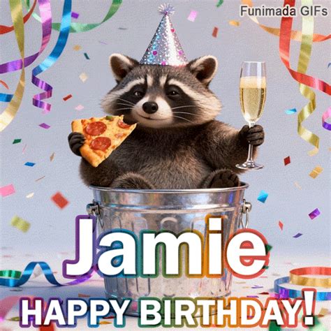 Funny Raccoon Animation For Jamie On His Birthday Download On