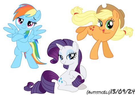 [mlp] Mane 6 2 2 [vector 3] By Autisticeli On Deviantart