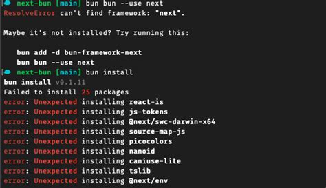 Failed To Install Packages On MacOS Issue 1227 Oven Sh Bun GitHub