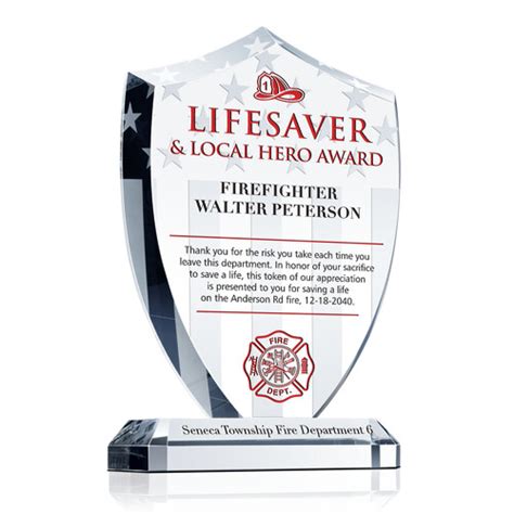 Firefighter Life Saving Valor Award Diy Awards