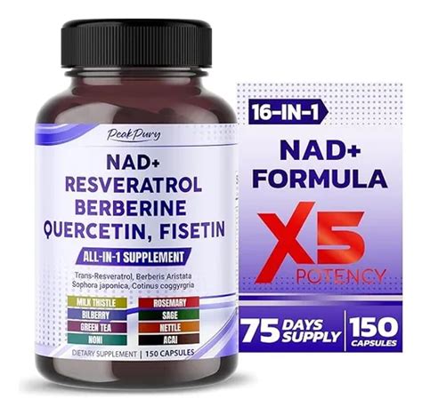 Nad Transresveratrol 9000 Mg Berberina 4000 Mg Mercadolibre