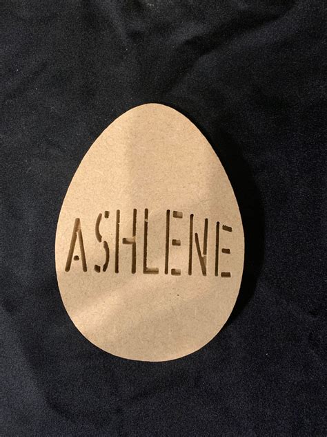 Personalised Easter Egg Shape Ideal For Easter Spring Or Seasons