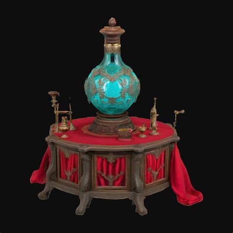 Mystical Elixir Display Download Free 3d Models Generated With Meshy Ai By Illustros
