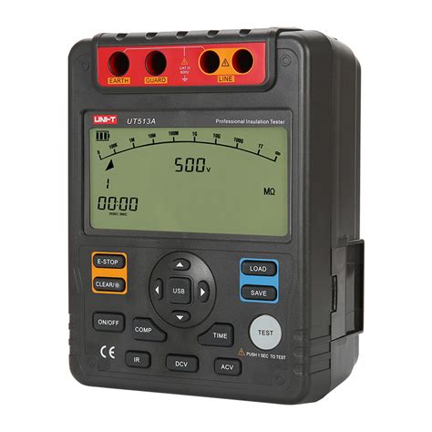 Uni T 디지털 절연 저항 테스터 Ut513a Ac Dc 전압계 5000v 자동 범위 디지털 메가 미터계 Buy